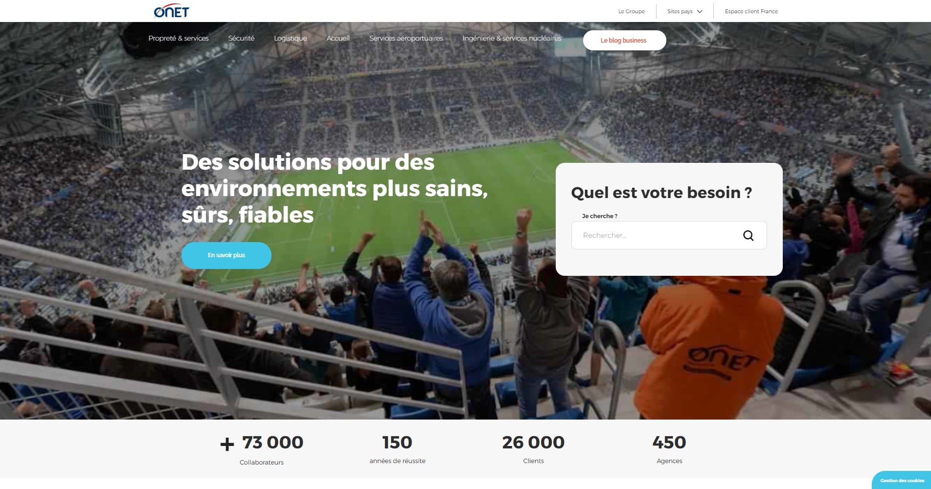 2020, une année marquante pour Onet - Groupe Onet